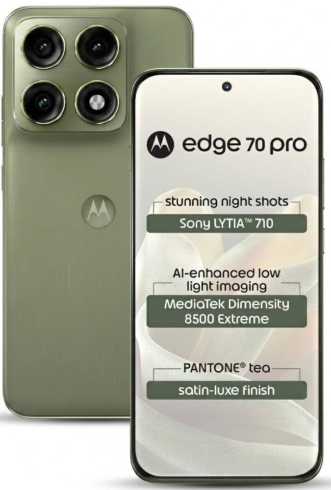 Motorola Edge 70 Pro 5G Latest Price in India & Full Specs - Minto